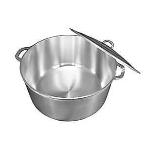 Uniware 9900 Super Quality Aluminum Caldero,Dutch Oven, 23.4 QT,Silver (42cm (16.5-Inch))