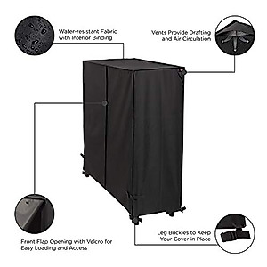 Modern Leisure Monterey 4 ft Outdoor Log Rack Cover, 48 L x 24 W x 42 H inch, Black