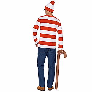 Spirit Halloween Where’s Waldo? Adult Waldo Costume | Officially Licensed | Easy Costume - M