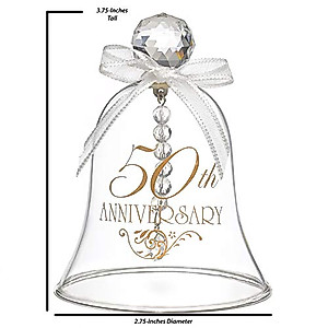 Hortense B. Hewitt Accessories 50th Anniversary Glass Bell