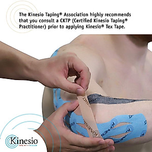 Kinesio Tex Performance + - Therapeutic Knee and Shoulder Medical Tape - Red - 2in x 16.4 ft Roll