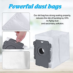 12 Pack Vacuum Bags Compatible with iRobot Roomba i & s & j Series, i3, i3+, i4, i4+, i6, i6+, i6Plus, i7, i7+, s9Plus, Vacuum Replacement Bags for iRobot Roomba Clean Base Automatic Dirt Disposal