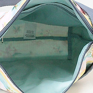 LeSportsac Plumeria Rainbow HAWAII EXCLUSIVE Small Cleo Crossbody Handbag, Style 7562/Color K879, Tropical Hawaiian Plumeria Flowers, Pastel Watercolors, ‘Hawaii’ on Pattern