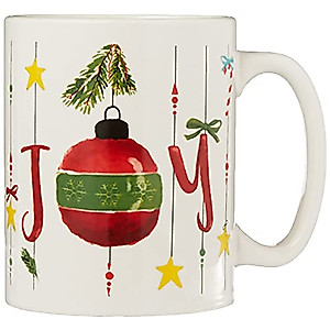 American Atelier Holiday Dinnerware Set – 16-Piece Christmas-Themed Stoneware Dinner Party Collection w/ 4 Dinner Plates, 4 Salad Plates, 4 Bowls & 4 Mugs – Unique Gift Idea for Christmas or Birthday