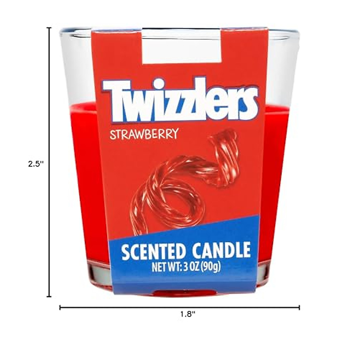 3oz Scented Candle | Strawberry Licorice Candy Candles | Red Licorice Candy