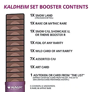 Magic: The Gathering Wizards of The Coast Kaldheim Set Booster Box | 30 Packs (360 Magic Cards)