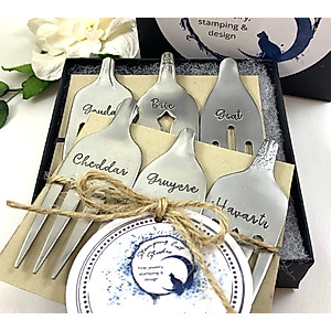Charming Custom Cheese Marker Forks