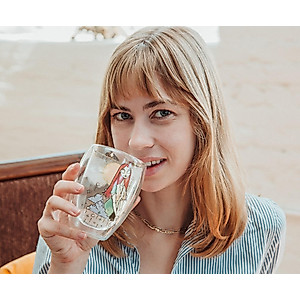 Disney The Nightmare Before Christmas Jack and Sally Stemless Wine Glasses, Set of 2