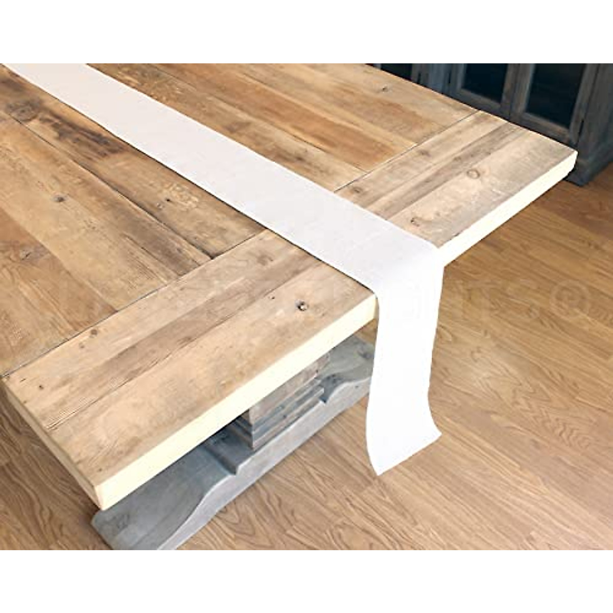 CleverDelights 6" Ivory Burlap Roll - Finished Edges - 10 Yards - Jute Burlap Fabric