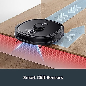 EUREKA Robotic Vacuum Cleaner, NER650 2000Pa Robot Vacuum with LDS Navigation, Smart Mapping and Wi-Fi Connected for Carpet Floor with Alexa Google Assistant Black