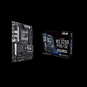 ASUS WS X299 PRO/SE 2066 Intel X299 DDR4 S-ATA 600 ATX Workstation Socket - Black