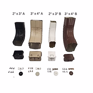 Magnetic Downspout Clip with Hinge (3"x4" 'A' White)