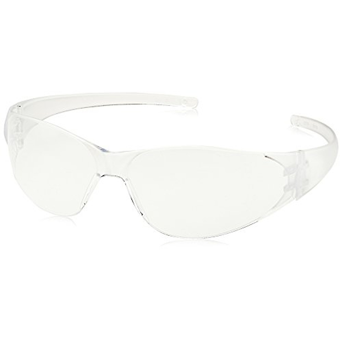 MCR CK110 Crews Checkmate Safety Glasses Clear Frame Clear Lens, 1 Pair