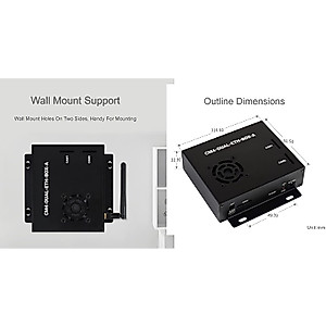 waveshare Dual Gigabit Ethernet Mini-Computer Based on Raspberry Pi Compute Module 4 (NOT Included), CM4 Dual ETH Base Inside, Metal Case, with Cooling Fan, Fast and Easy to Build a CM4 Mini PC