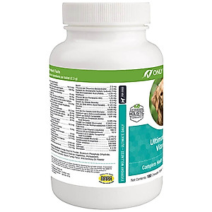 Only Natural Pet Ultimate Daily Vitamins - Complete Multivitamin Supplement for Dogs Balanced Health & Vitality - Senior Small & Large Canine Food Immune Digestive Support -180 Soft Chews Tablets