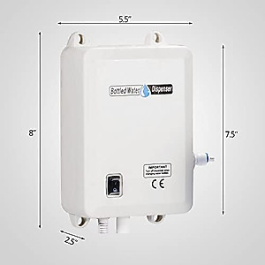 LIYUAN Bottle Water Dispensing System with Double Inlets 5 Gallon Water Jug Pump 5Gal Electric Water Dispenser Automatic Refrigerator Ice Maker Water Dispenser Pump for Home and Kitchen