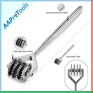 AAProTools 4 Row Spiked Wartenberg Pinwheel Torture Tool Diagnostic