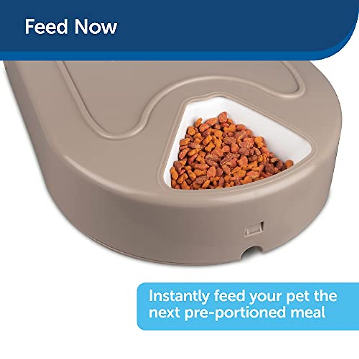 PetSafe 5 Meal Dog Food Dispenser - Storage for Up to 5 Cups of Kibble or Treats of Any Size - Tray Automatically Rotates According to User Programming to Deliver Pre-Planned Meals at Precise Times