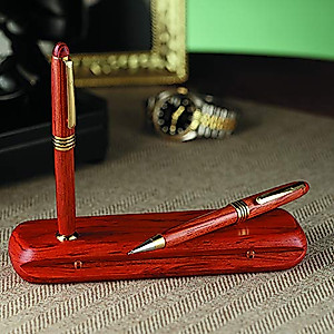 Rosewood Wood Pen and Pencil Set [Kitchen], 1 Count (Pack of 1)