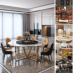 8/12/32 Inch Heavy Duty Steel Lazy Susan Bearing,Heavy Duty Aluminium Rotating Lazy Susan Turntable,360 Degree Rotating Turn Table Ring,Various sizes to choose from (Color : Silver, Size : 350mm (14