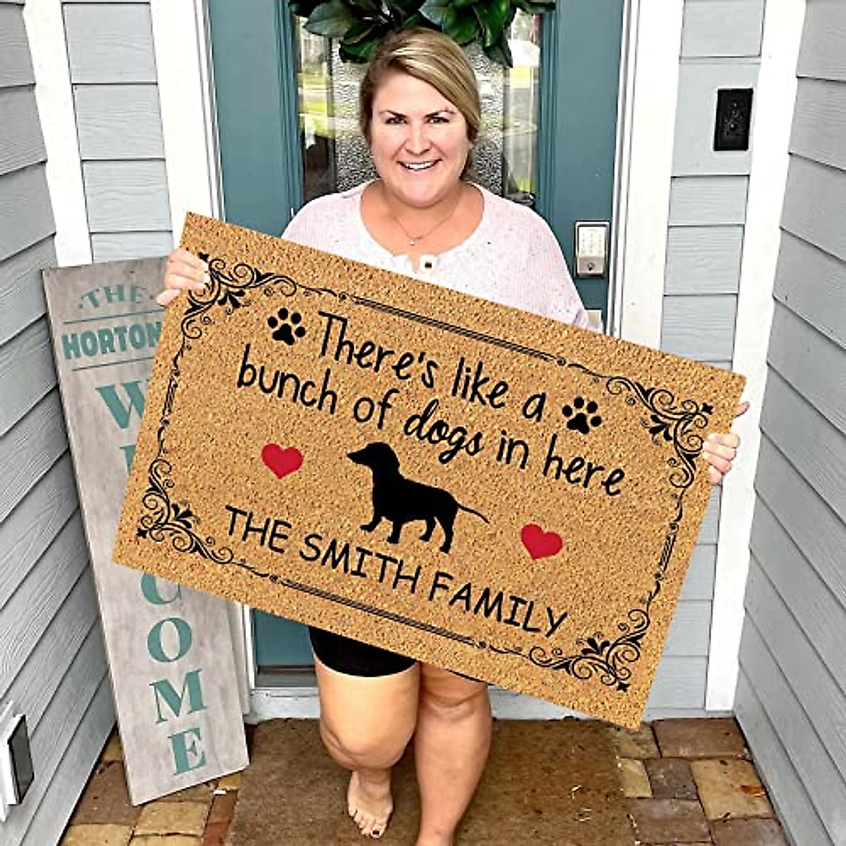 JMETRIE Dogs' Home Here is a Group of Dog Printed Floor mats Blankets Small (Brown, One Size)