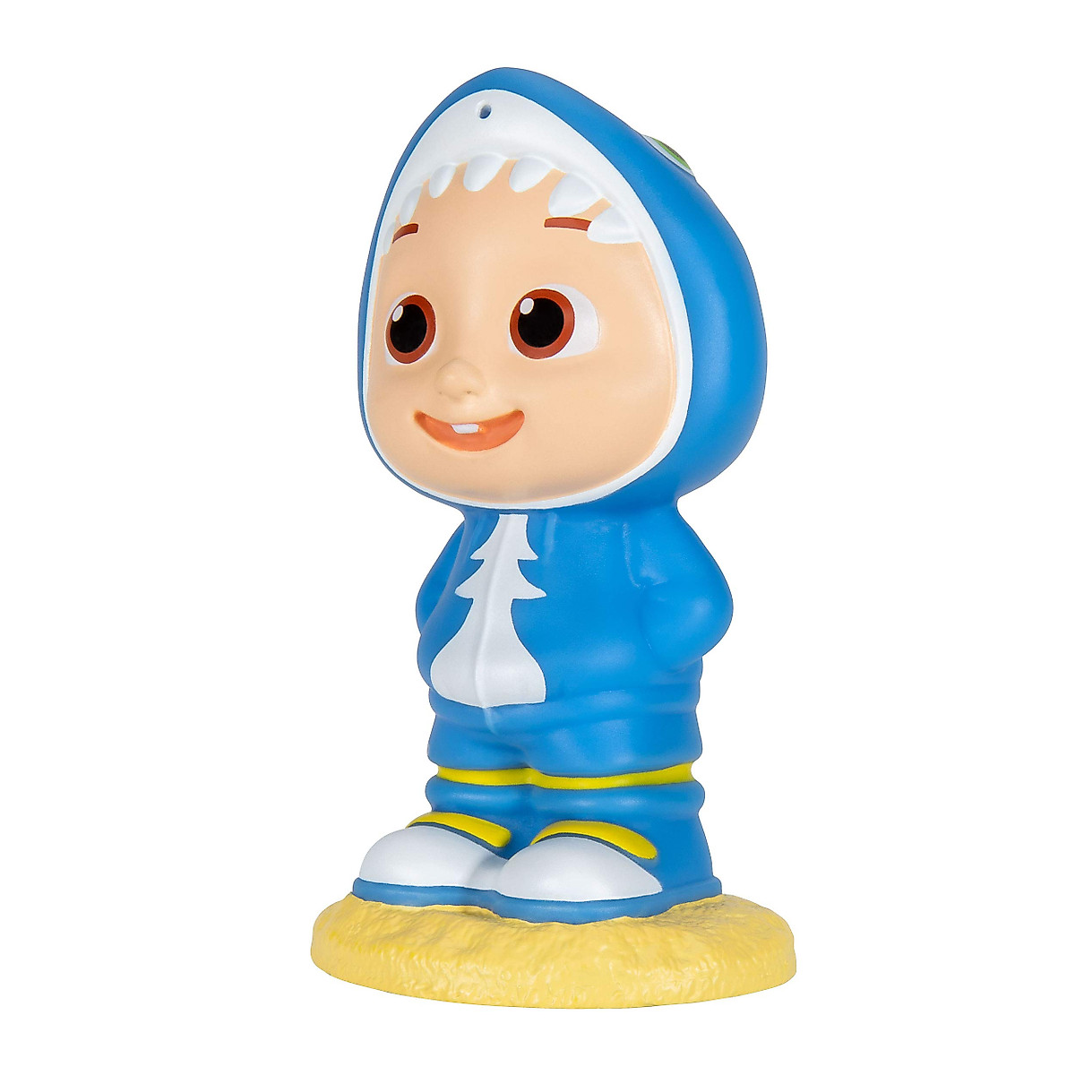 CoComelon Official Bath Squirters, Featuring JJ Character Toy (4” Tall) and 2 Sharks (4” Wide), Bath Time Fun Playset - Character Toys for Babies, Toddlers, and Kids