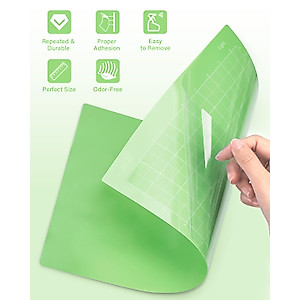 Gwybkq Cutting Mat for Cricut Joy Xtra 12x8.5in 6 Pack Variety Adhesive (Standard & Light Grip) Reusable Craft Cutting Mats Sticky Accessories Replacement for Cricut Maker & Explore
