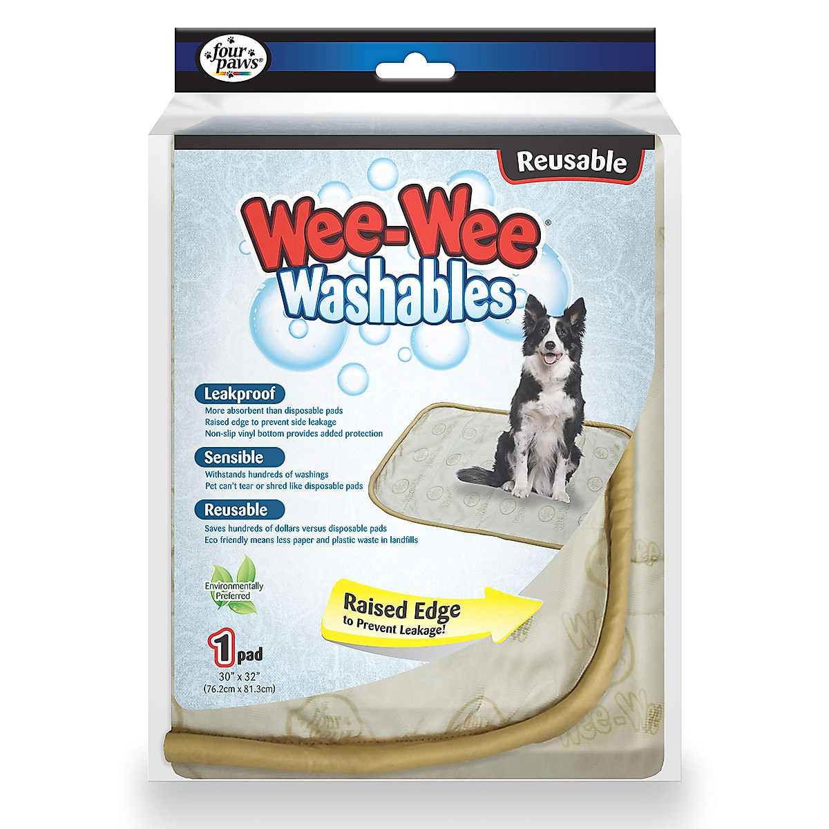 Four Paws Wee-Wee Washable Puppy Pad 30 X 32 Inches (1 Count)