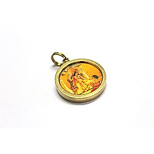 Jet Unique design BAGLAMUKHI Yantra Pendant Remove Negativity positive energy unisex Pendants Good look Pendant (Baglamukhi Yantra)