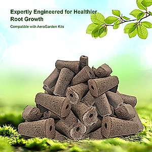 Ambgrow Grow Sponges Seed Starter Pods, Indoor Plants Hydroponics Supplies Compatible with QYO, LYKO,Idoo Hydroponics Growing System(Square)-50 Pack