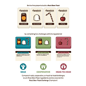Root Beer Float Challenge Game, a Creative Kids Game for Family Game Night, Interactive Fun for 2-8 Player - Adults and Children Ages 8+, by Gray Matters Games