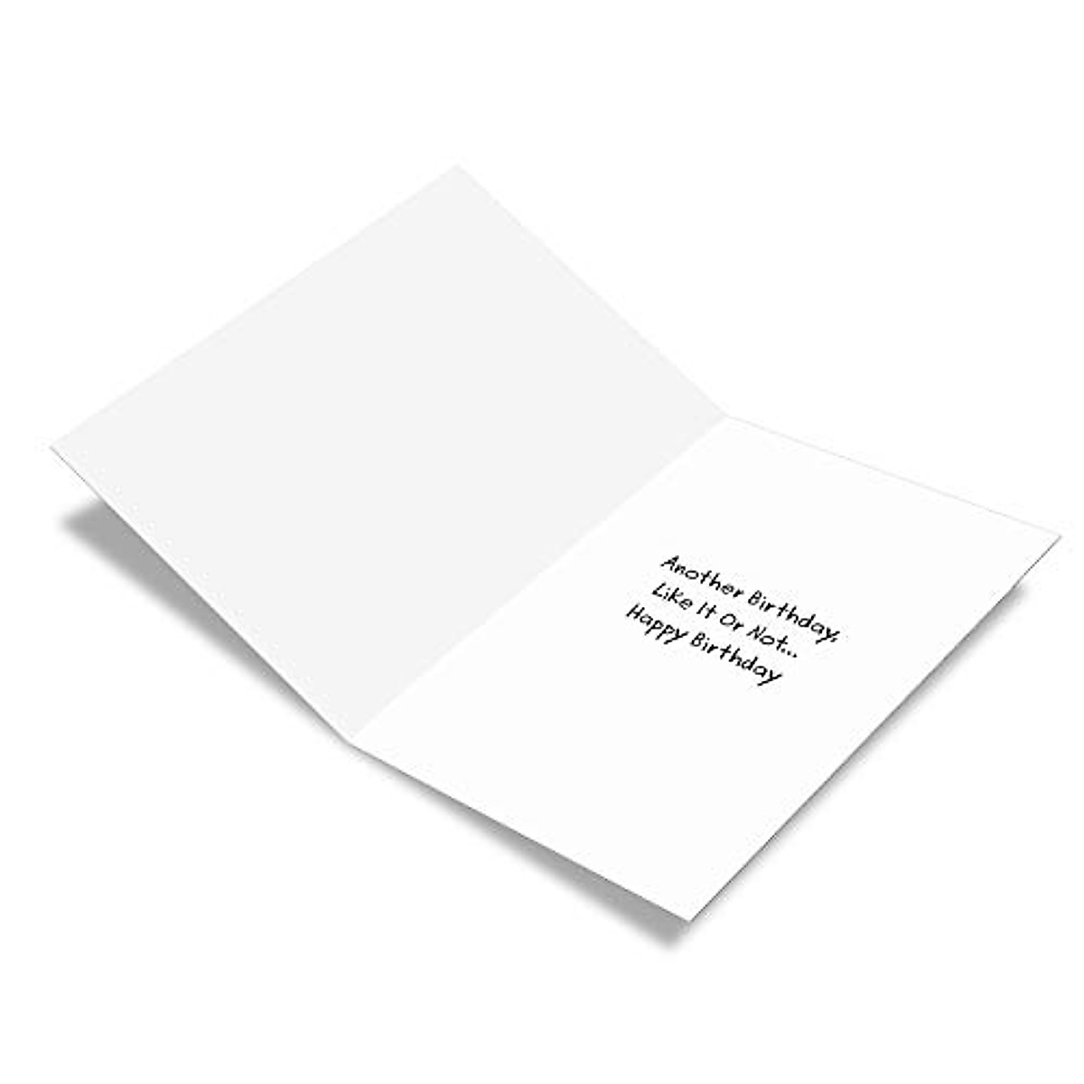 NobleWorks - 1 Funny Happy Birthday Notecard - Old Man Humor Greeting Card with Envelope - Man's Senility Prayer C9348BDG
