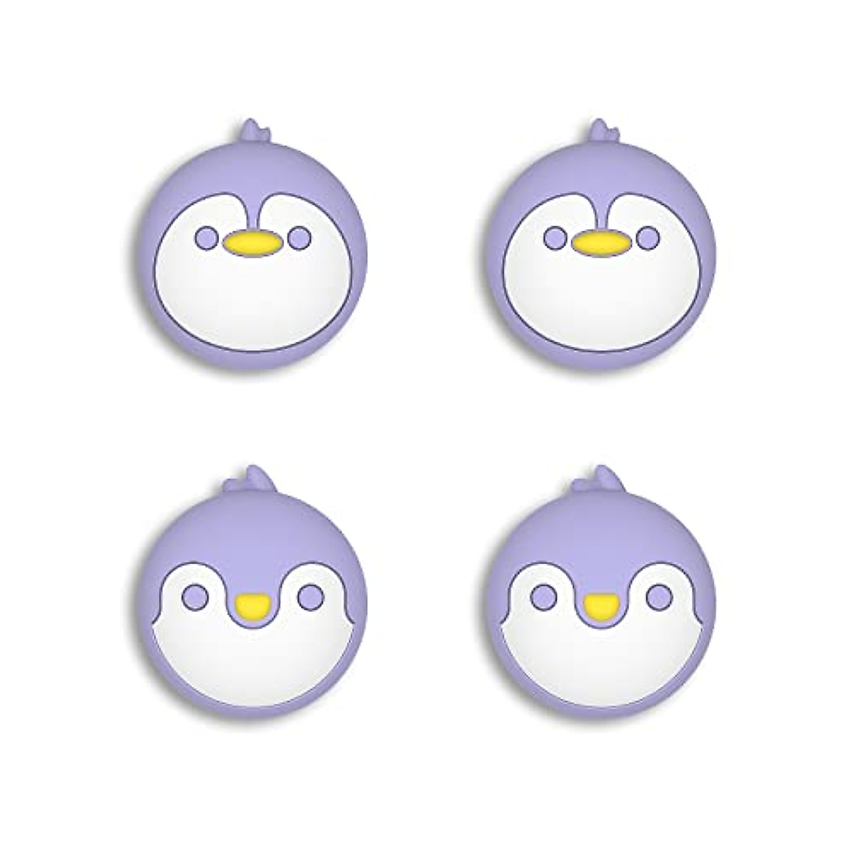 PlayVital Penguin Joystick Caps for Nintendo Switch, Thumbstick Caps for Switch Lite, Analog Cover for Switch OLED Joycon Thumb Grip Caps for Switch & Switch Lite & Switch OLED - Light Violet