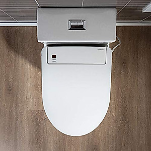 WOODBRIDGE Luxury, Elongated One Piece Toilet with Advanced Bidet Seat, T-0022, White