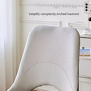 AMENAS WKWKW Kitchen Kitchen Dining Chairs Set of 4 Faux Leather Living Room Side Chairs with Metal Chair Legs for Home Commercial Restaurants(Premium Gray)