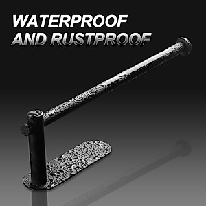 YUBEYI Paper Towel Holder, 2024 New Upgraded Under Cabinet Paper Towel Holder, Self Adhesive Wall Mount Towel Holder for Kitchen, Bathroom, RV, Sink, Glass, Toilet Paper Holder 13 inch, Matte Black