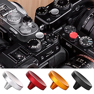 4Pcs Soft Metal Shutter Release Button, Compatible for Fujifilm X100 X100S X10 X20