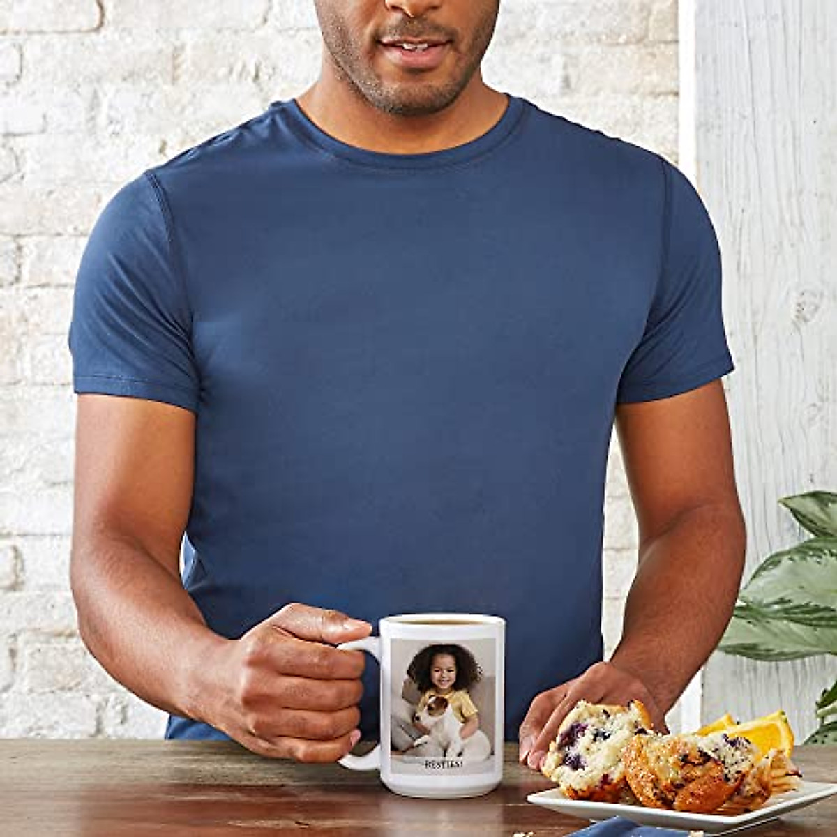 Let's Make Memories Personalized Photo Mug-Custom Coffee Mug- 11oz- Black Handle- For Father's Day/For Dad