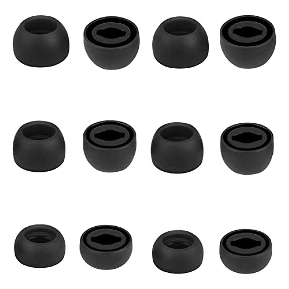 6 Pairs Silicone Ear Tips for Galaxy Buds Pro,Earbud Tips Compatible with Samsung Galaxy Buds Pro SM-R190 Black S/M/L