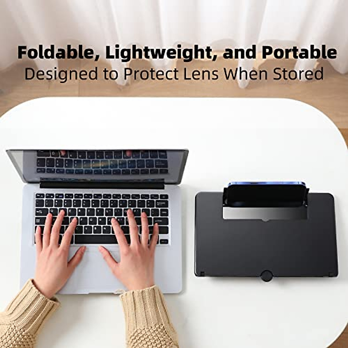 Screen Magnifier for Cell Phone, 16" Phone Magnifying Screen 2023 Upgraded HD 3D Phone Screen Amplifier Phone Stand with Screen Enlarger Compatible with All Smartphones for Movies Videos Gaming