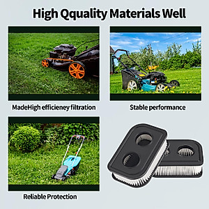 JICHEKU 593260 Air Filter 798452 334404 for 4247 5432 5432k 09P00 09P702 tb110 550E 500EX 550EX 625 575EX Lawn Mower Air Filter Series Engine Accessories(2 PCS)