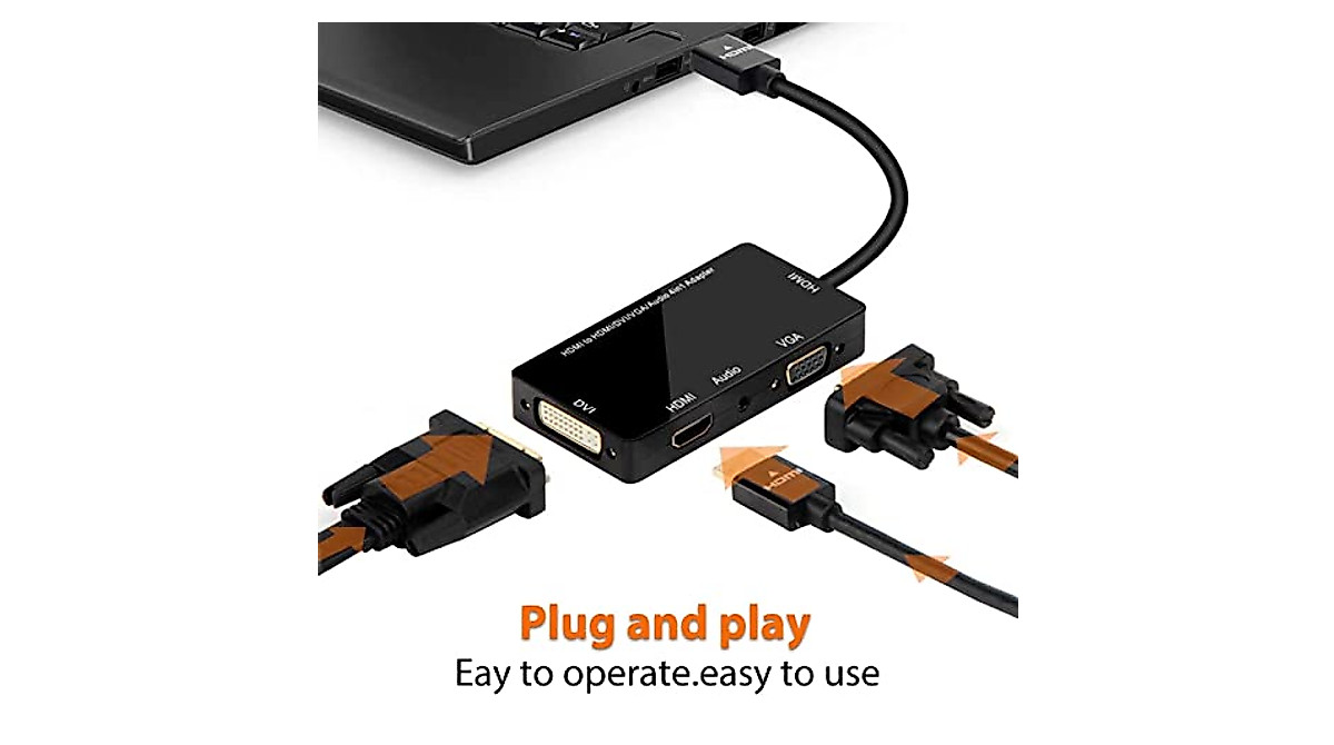 HDMI Multiport Adapter for Laptop - 1080P Display
