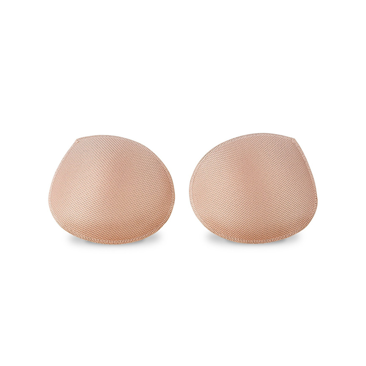 Handful Lights Out Thin Bra Pad Inserts for Sports Bras, Mastectomy Bras, and Swimsuit Tops, Beige, Medium