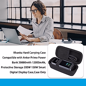 khanka Hard Travel Case Replacement for Anker Prime Power Bank 12000mAh 130W/20000mAh,200W
