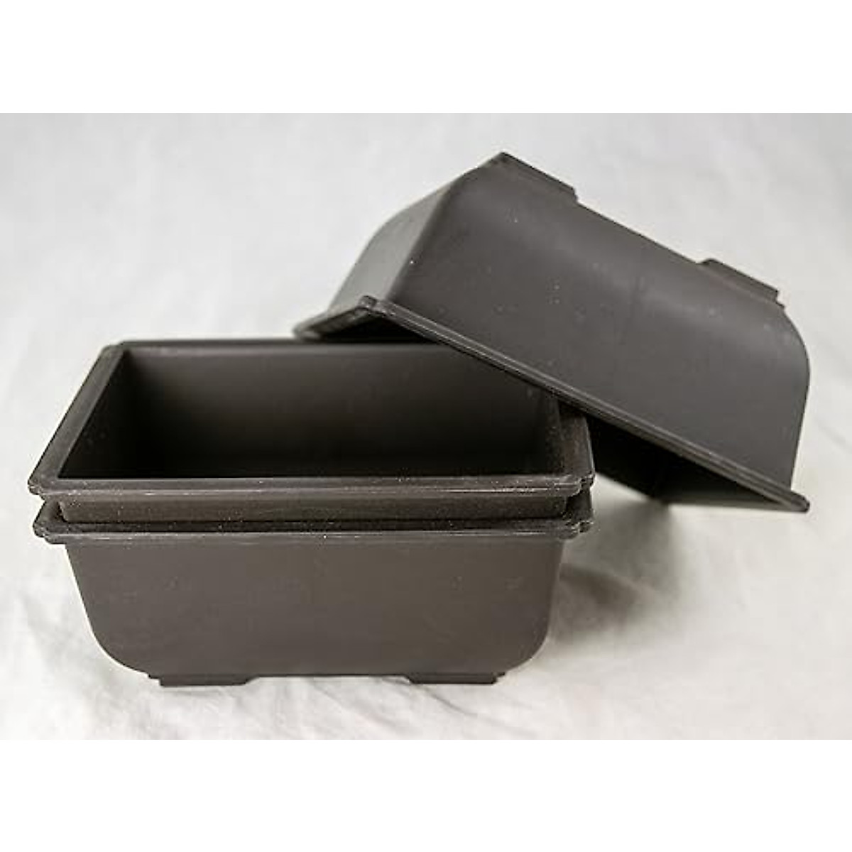 3 Rectangular Plastic Bonsai Training Pot, Cactus & Succulent Planter - 5.75 x 4.25 x 2.5