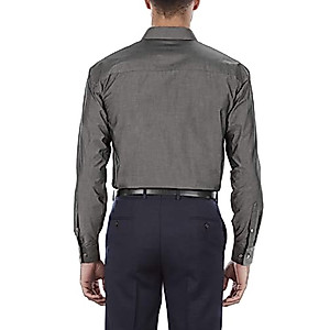 Unlisted by Kenneth Cole mens Slim Fit Solid Dress Shirt, Graphite, 15 -15.5 Neck 32 -33 Sleeve Medium US