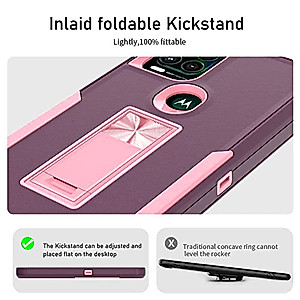 MDCN Military Grade Moto G Stylus 5G Case 2021 - Purple, HD Screen Protector, Magnetic Kickstand, Car Mount, Heavy Duty Protection