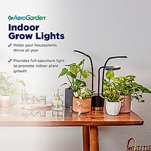AeroGarden Trio Grow Light for Indoor Plants, Grow Live Plants Anywhere in The Home, Adjustable Light Modes, Black