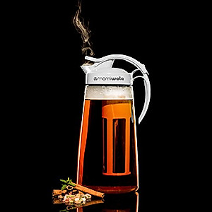 Fruit & Tea Infusion Water Pitcher - Free Ice Ball Maker - Free Infused Water Recipe Booklet - Includes Shatterproof Jug, Fruit Infuser and Tea Infuser