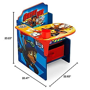 Delta Children Chair Desk with Storage Bin - Ideal for Arts & Crafts, Snack Time, Homeschooling, Homework & More, Nick Jr. PAW Patrol